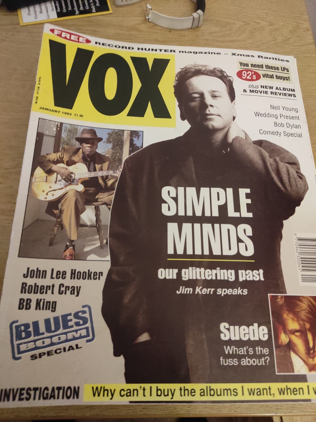 Vox Magazine January 1993, Simple Minds, Jim Kerr - B212 | eBay