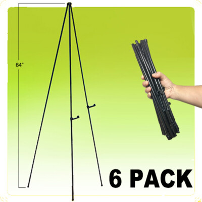 64" Instant Easel Self Setting Display Portable Quick Folding - 6 PACK ...