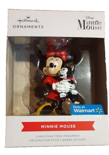 Hallmark Ornaments Disney Minnie Mouse in Red Dress With Kitty for sale ...