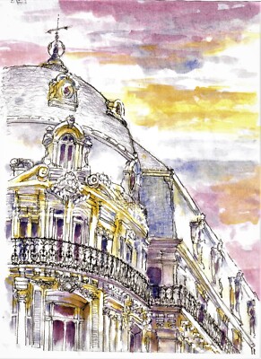 French Government Building, Ornate Building, Building Art Print ...