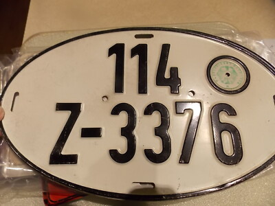 Oval Germany "Hanover" License Plate, Free Shipping | eBay