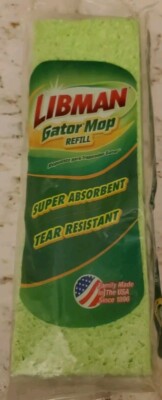 Libman Gator Mop Refill Super Absorbent Cellulose Green 50 Uses New ...