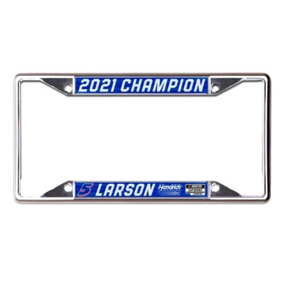 KYLE LARSON #5 METAL CHROME LICENSE PLATE FRAME 2021 NASCAR CUP SERIES ...