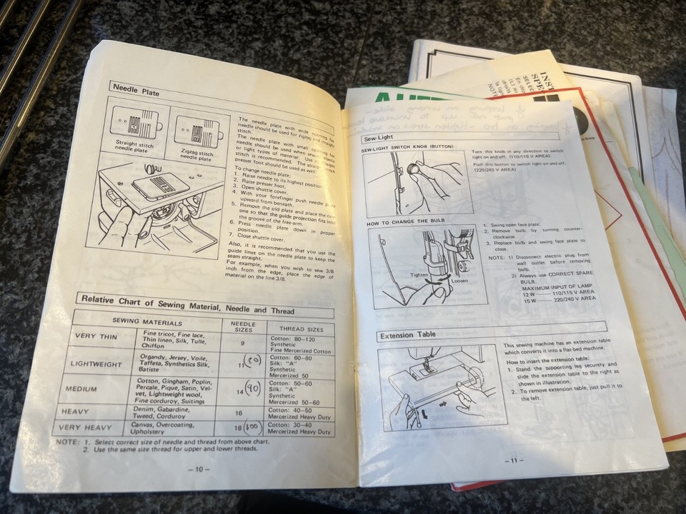 JONES VX560 VINTAGE ELECTRIC STURDY SEWING MACHINE + CASE + MANUAL ...