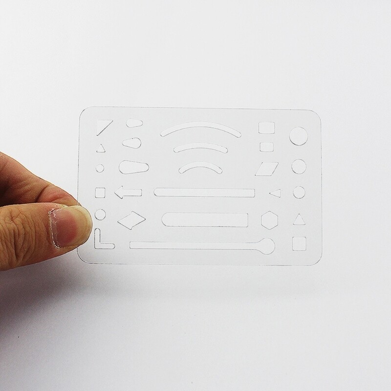 DIY Creative Ruler Stainess Steel Hollow Drawing Stencils Templates ...