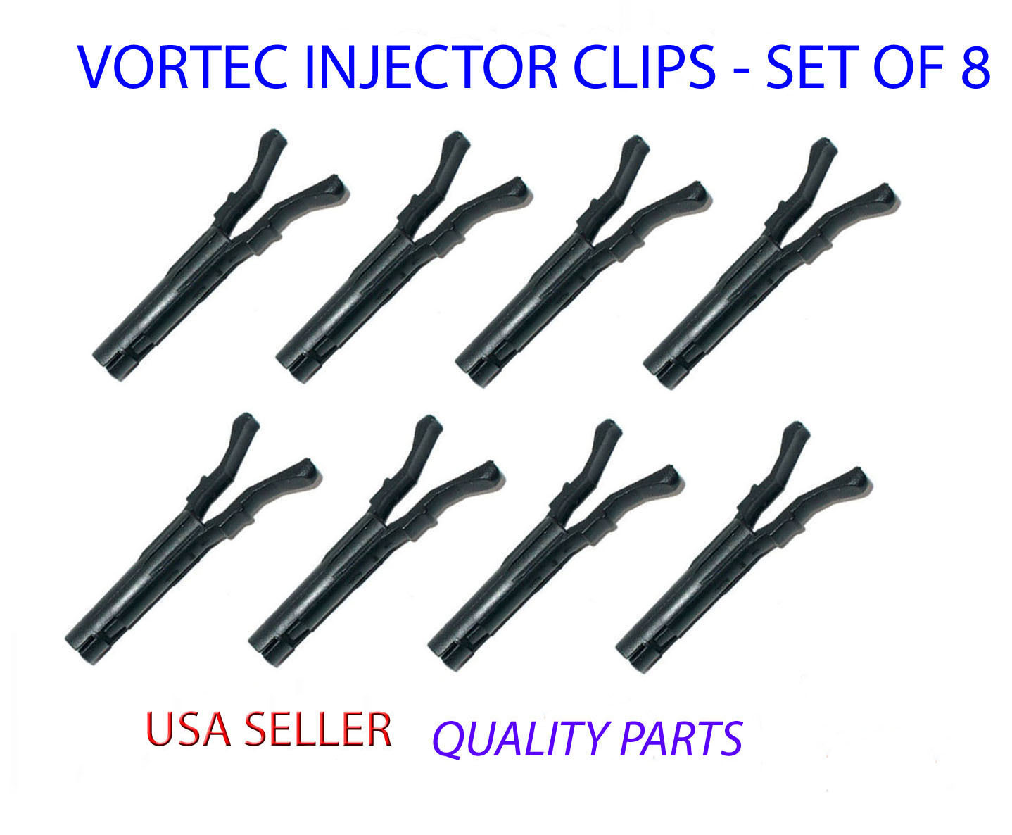 SET OF 8 VORTEC FUEL INJECTOR RETAINING CLIPS 5.0L 5.7L Chevrolet GMC ...