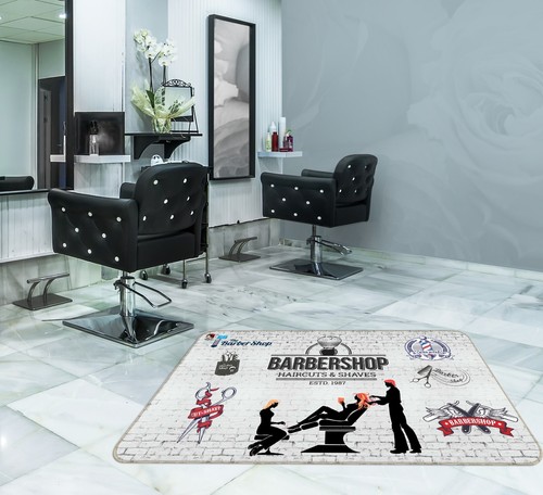 3D Hairdressing RAIG158 Barber Shop Mat Elegant Photo Carpet Rug Sinsin ...