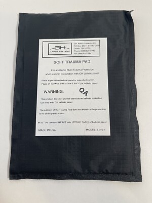 GH Armor Systems Soft Trauma Pad 8x6 | eBay
