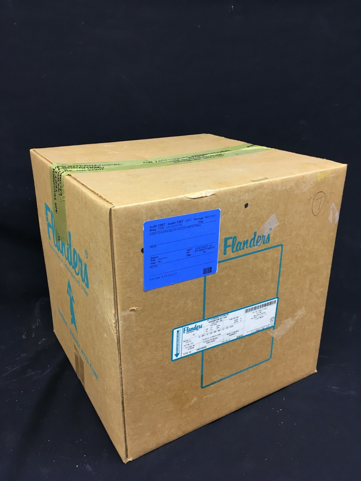 Flanders 0-007-D-43-R5-NU-51-23-CU5 Nuclear Grade HEPA Filter 10.625" x ...