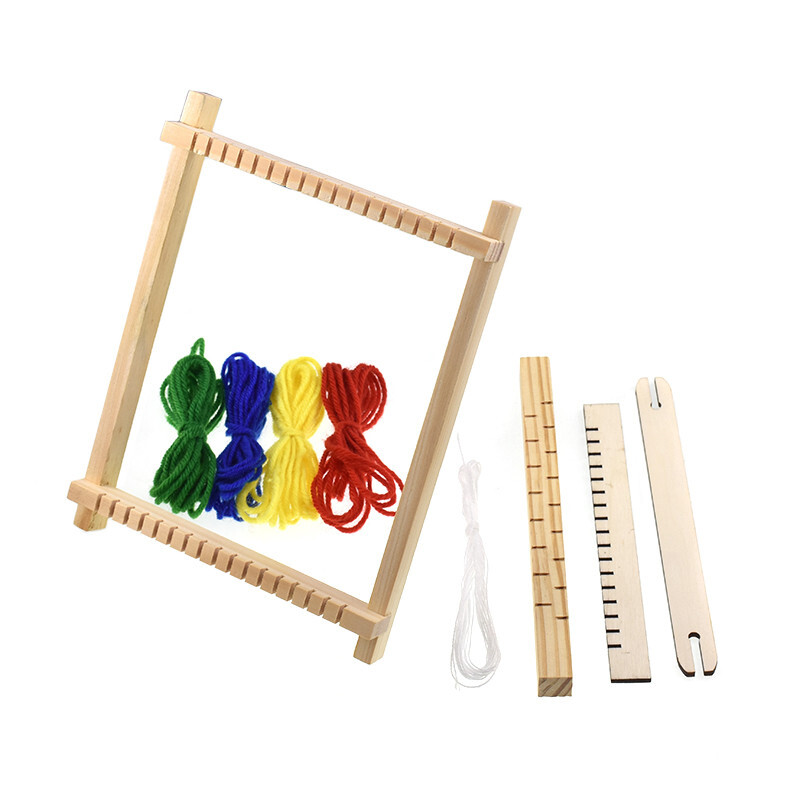 Traditional Wooden Loom Weaving Handmade Knitting Kit Weaving Machine ...