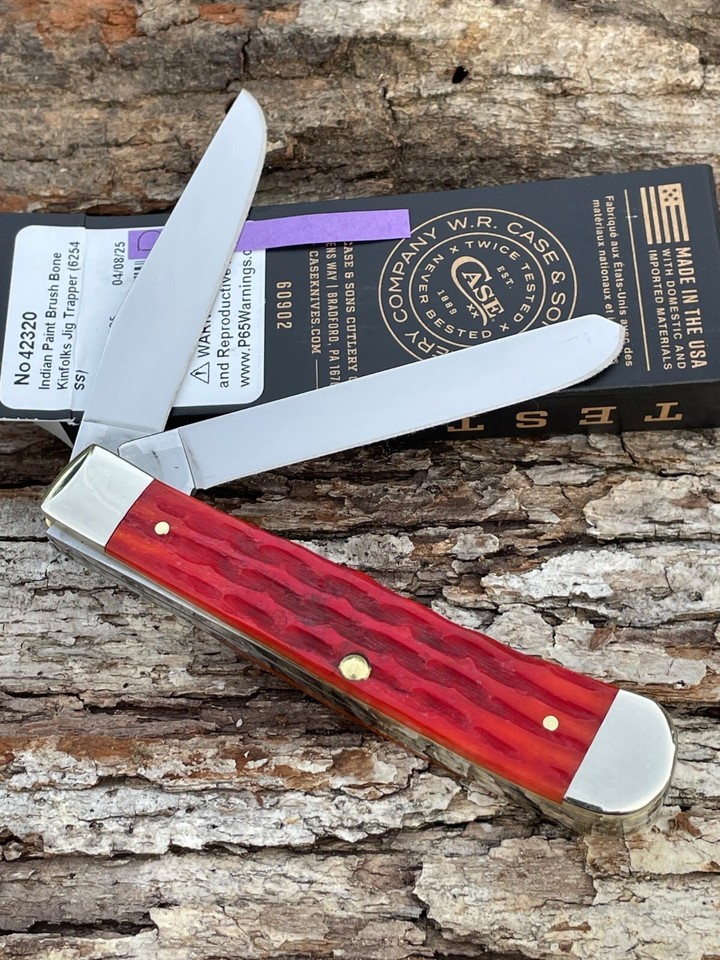 CASE XX *d 2025 KINFOLKS JIG INDIAN PAINT BRUSH TRAPPER KNIFE KNIVES | eBay