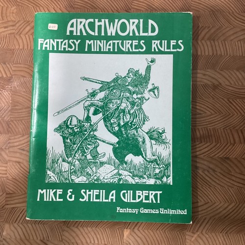 Archworld Fantasy Miniature Rules By Mike & Sheila Gilbert | eBay