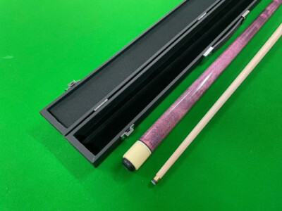 9.5mm Tip Dyed Maple Purple Pool Cue + Black Case Combo Snooker ...