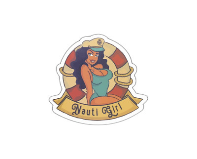 Nauti Girl Sticker Decal | eBay