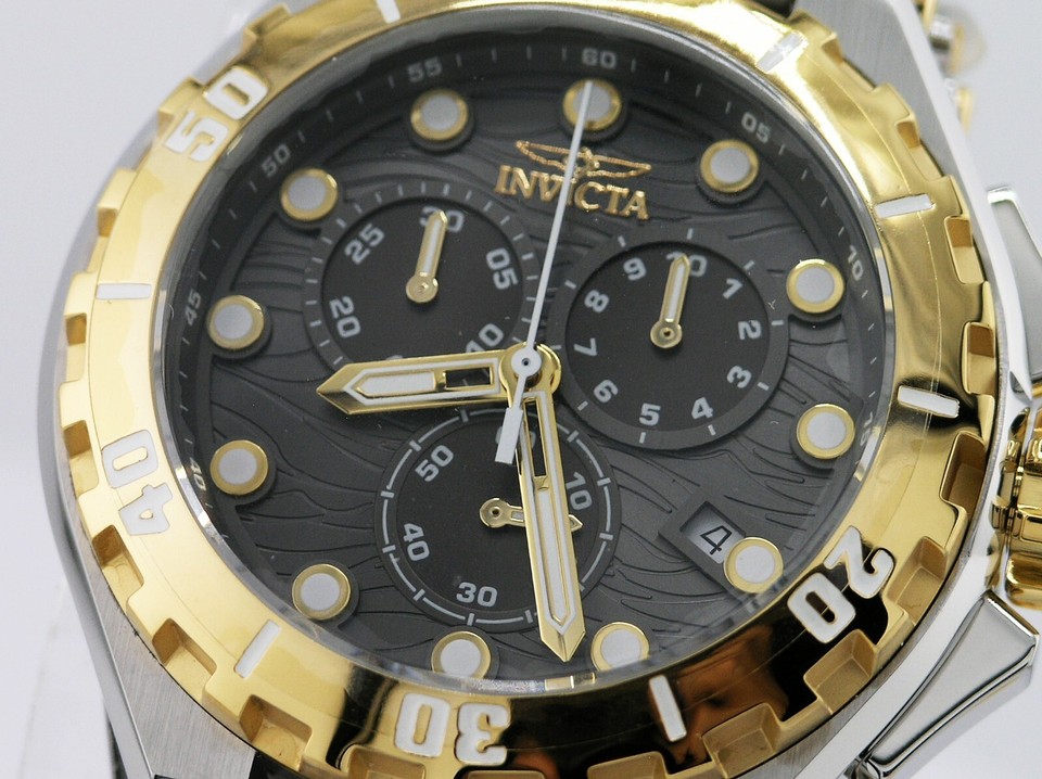 NEW INVICTA EXCURSION 44962 MASTERPIECE SWISS CHRONOGRAPH GUNMETAL ...