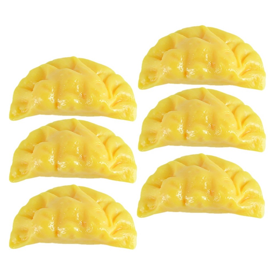 6 Pcs Artificial Food for Display Realistic Dumpling Fake Dumplings ...