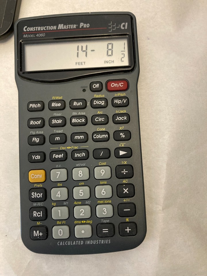 Calculated Industries Calculator Construction Master Pro 4060 Tested ...