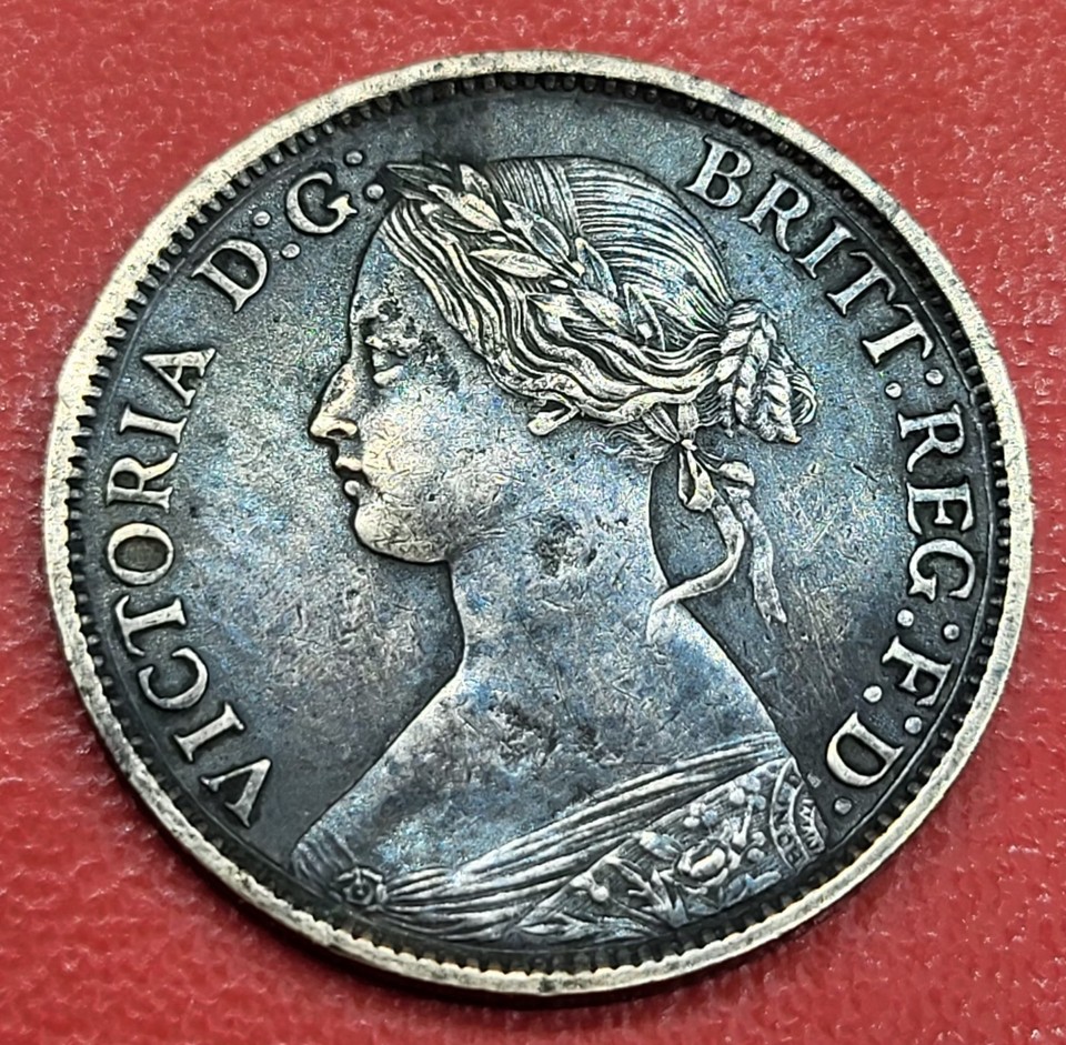1861 Queen Victoria Bun Head Farthing. High Grade. Lovely Example Very ...