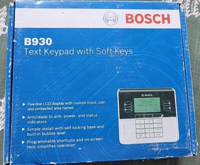 Bosch Security Systems B930 Series Keypad LCD. NIB! | eBay