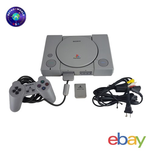 Sony PlayStation 1 (PS1) OEM Console Bundle Lot- Factory Restored ...