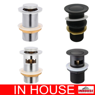32mm Pop up Waste plug with without Overflow non overflow basin vanity ...