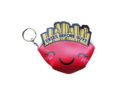 🍟Y2K Hot Topic Pop Culture Fries Before Guys Coin Purse Keychain Emoji ...