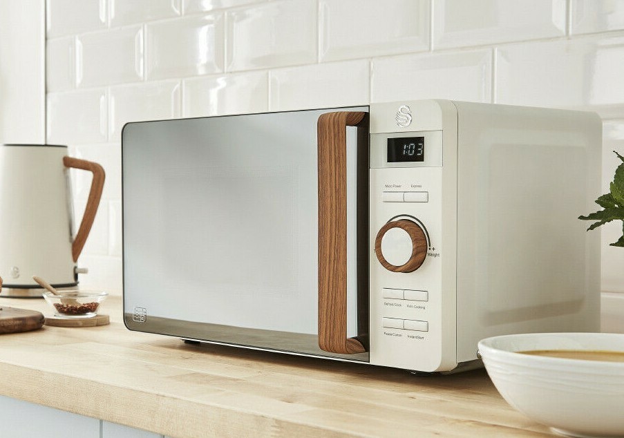 Swan Nordic Modern Cotton White Scandinavian Style Digital 20L 800W ...