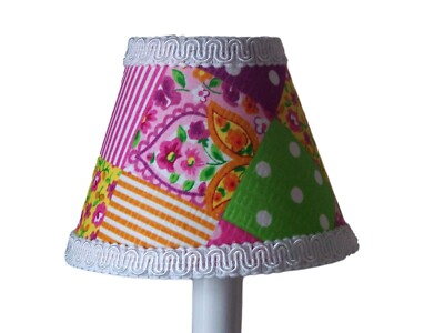 Summer Patchwork Chandelier Shades, 5" Mini Lamp Sconce Shade, bright ...