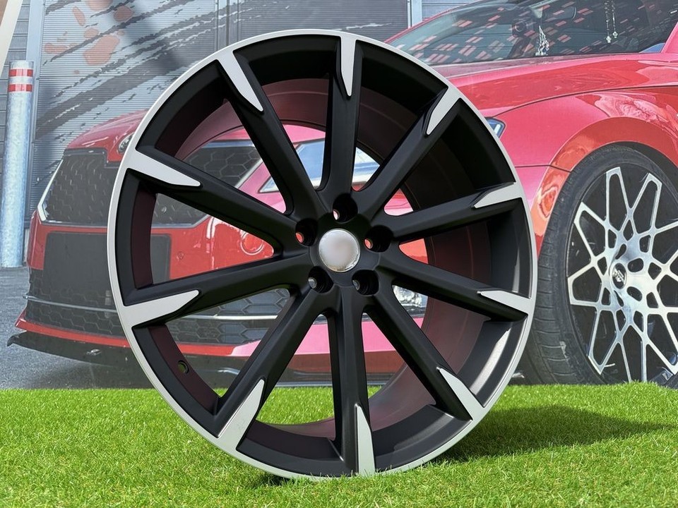 4X 20 Inch 5X108 Volvo V-516 Style Black Polished Half Matt Wheels:Fits ...