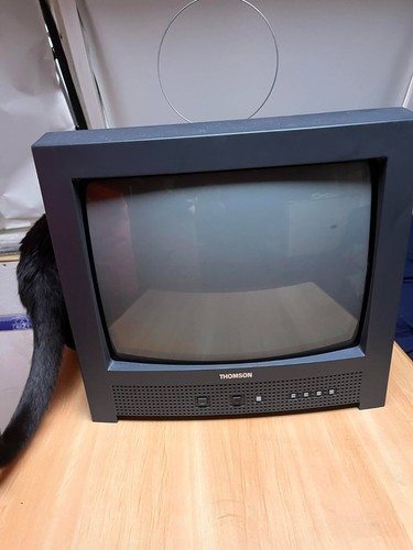 Thomson 14 inch CRT TV Black Scart Input Retro Gaming Television ...