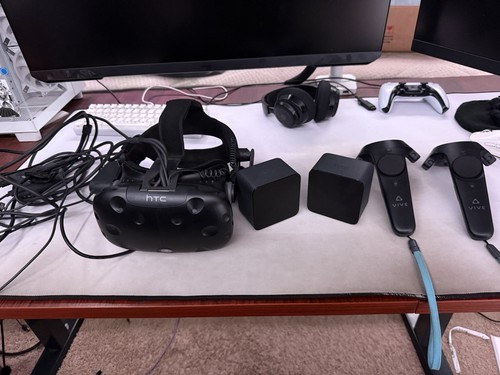 HTC Vive VR Headset Complete Set Full Kit System Virtual Reality | eBay