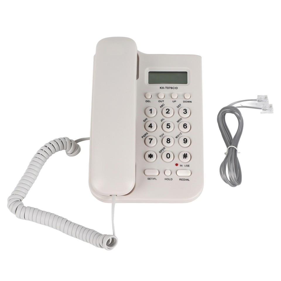 Corded Wired Phone Landline Telephone Home Office Desktop Caller ID ...