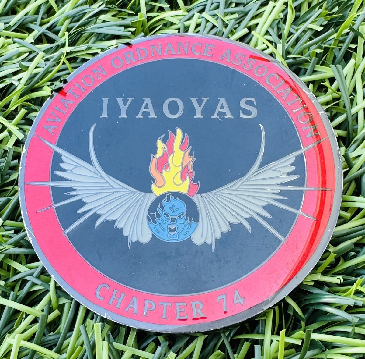 Iyaoyas Logo Aviation Ordnanceman, (AO) Belt Buckle – Patriot Design