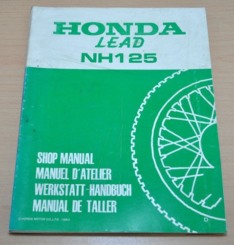 Honda Lead NH 125 Motorroller Scooter 1983 83 Werkstatthandbuch ...