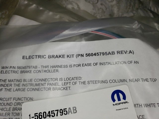 Trailer Tow Harness Mopar 56045795AB for sale online | eBay