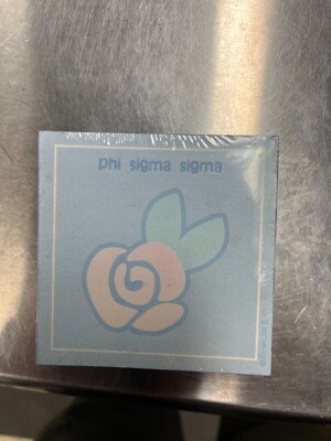Phi Sigma Sigma Mascot Memo Cube, 3" x 3" VINTAGE, RETIRED, LICENSED | eBay
