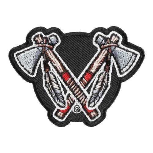 Indian Warrior Dual Tomahawk Patch, Native American Patches | eBay