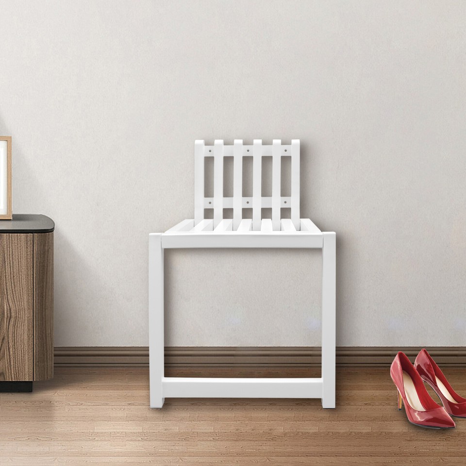 Wall Mounted Folding Chair Shoe Changing Stool Entrance Chair Foyer ...