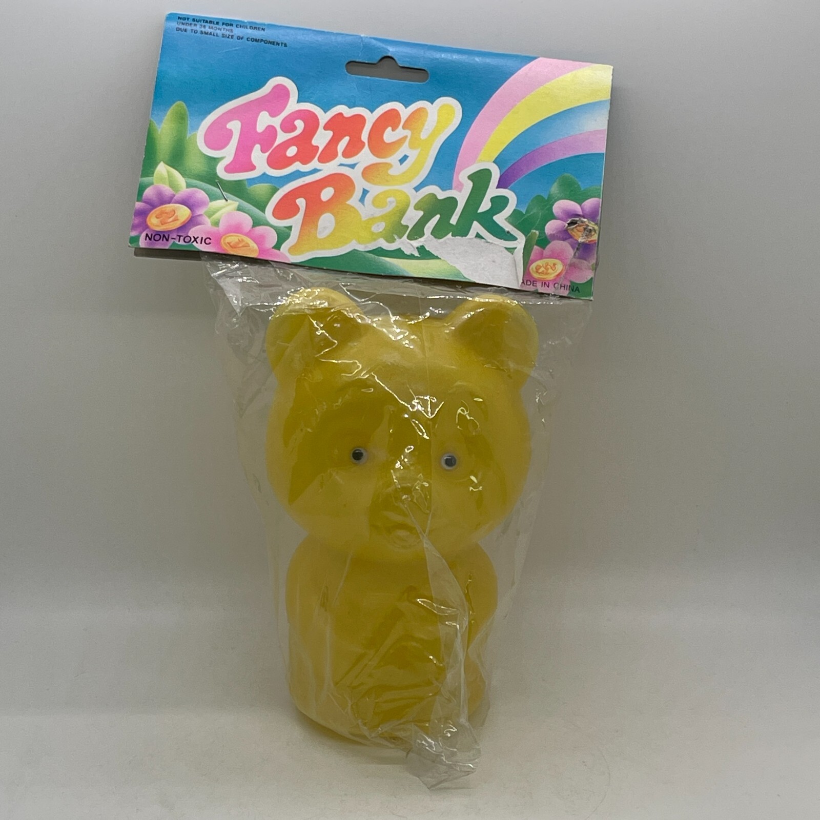 Lilliput Lane Vintage NOS Fancy Bank Plastic Yellow Bear Toy for Kids ...