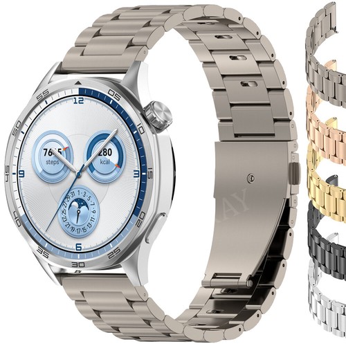 Watch Strap For HUAWEI Watch GT 5/4/3/2/GT5 Pro 46mm Stainless Steel ...