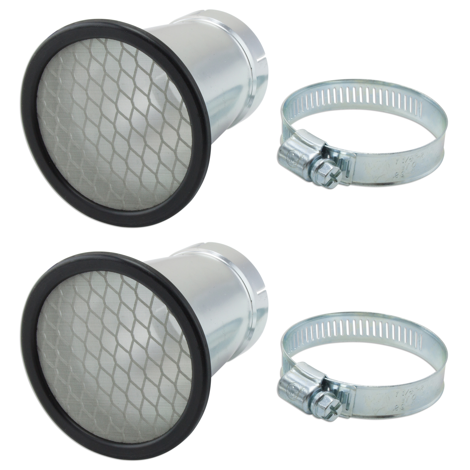 Racing Carburetor Air Filter 42mm x 62mm Intake 2x Velocity Stack Horn ...