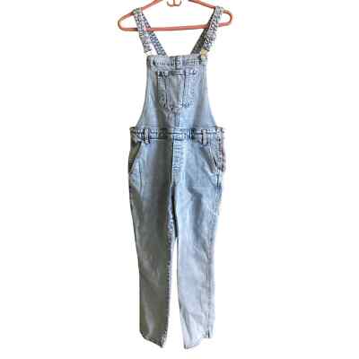 Old Navy White Washed Denim Overalls Size 12 | eBay