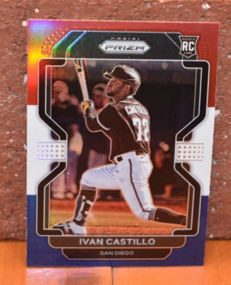BASEBALL CARD PANINI PRIZM VARIANT 2022 SAN DIEGO IVAN CASTILLO ROOKIE ...