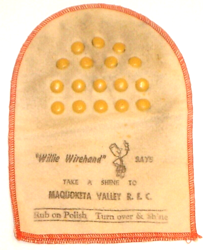 Vintage "Willie Wirehand" Maquoketa Valley Electric Polish Cloth ...