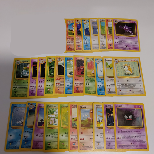 WOTC Pokémon Base Set Complete Common and Uncommon Set Vintage Cards ...