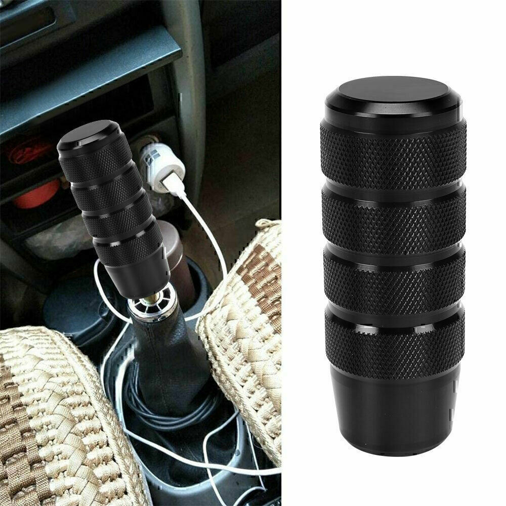 Manual Aluminum Car Gear Stick Shift Knobs Black Shifter Knob Lever ...