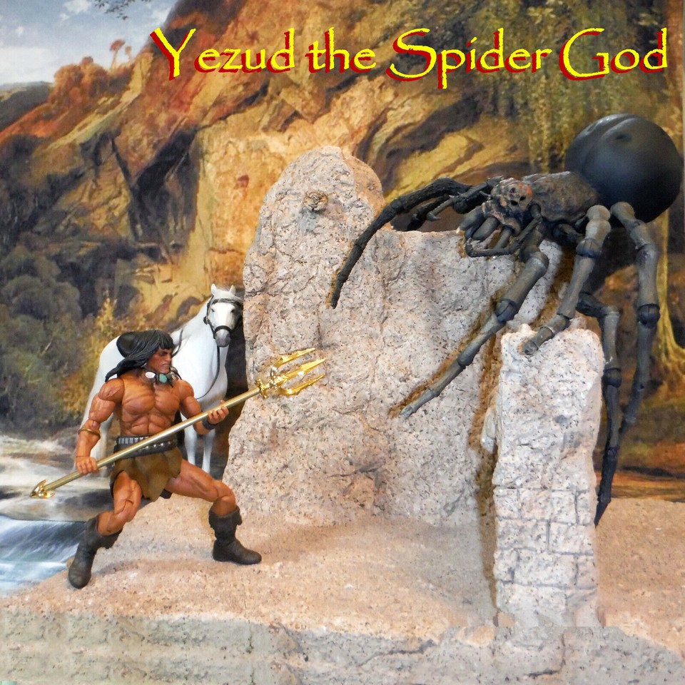 Mezco King Conan Horse Werewolf Red Sonja Wolf Ape Croc Spider Snake 11 ...