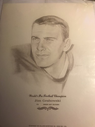1967 Williams Advertising Portraits Green Bay Packers Jerry Kramer ...