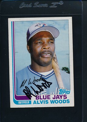 1982 Topps #49 Alvis Woods Blue Jays Signed Auto *12167 | eBay