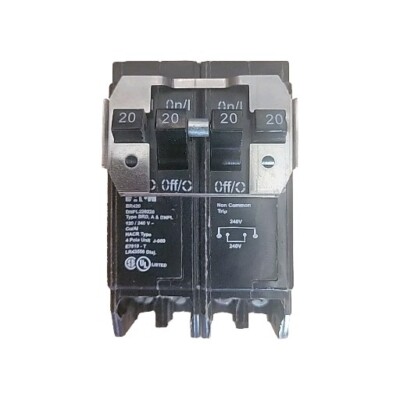 Eaton BR420 Plug-On Mount Type BR Circuit Breaker 4-Pole 20 Amp 120/240 ...